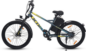 Motovolt KIVO Standard Normal Range 26 inches Single Speed Lithium-ion (Li-ion) Electric Cycle ...