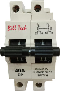 Rgtas Double Pole -40 Amp Bill Tech MCB Changeover Double Pole Electrical Fuse Price in India ...