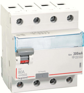 Legrand 411894 - 80A FOUR POLE 300mA A-S 10KA 415V AC DX3 RCCB 411894 MCB Price in India - Buy ...