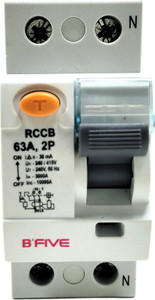 b'five RCCB Double Pole 63 AMP/ Residual Current Circuit Breaker ISI Mark MCB BSF-432_63A.DP ...