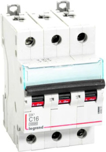Legrand 408655 DX3 16A Triple Pole TP C16A AC MCB 10ka C curve 408655 MCB Price in India - Buy ...