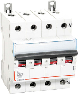 Legrand 408683 - 63A TPN TRIPLE POLE + NEUTRAL 10kA C CURVE 415V AC DX3 MCB 408683 MCB Price in ...
