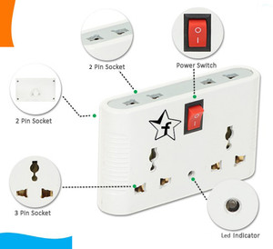 Flipkart Smartbuy Pin Multiplug Point Universal Sockets And Switches White Socket