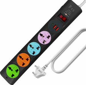 Daily Needs Shop Multiple Switch Extension Board 4 Universel 2 USB 1 Type C Mobile Charging ...