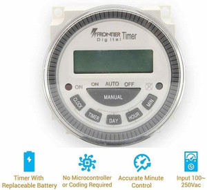 Divinext TM619H-2 30A 4PIN 230VAC Frontier Digital Timer Programmable Electronic Switch 16 A One ...