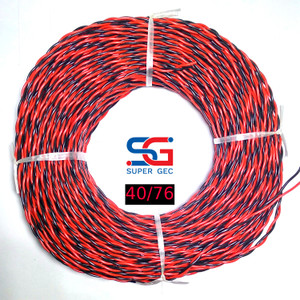 SUPER GEC 40/76 Flexible Twisted Aluminium wire PARAS Coil 0.5 sq/mm Red, Black 72 m Wire Price ...