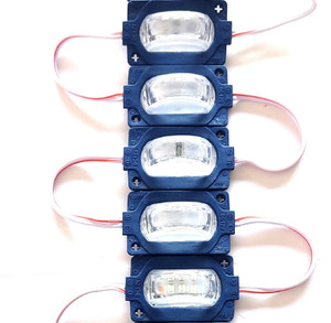 Wetrix 5-Pieces (BLUE) DC 12 Volt 1.5 Watt Half Moon Shape LED Light Light Electronic Hobby Kit ...