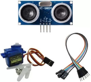 igoy HC-SR04 Ultrasonic Range Finder Module with SG90 Servo Motor Electronic Components ...
