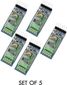 GLAMSiYA HC-05 6 Pin Wireless Serial Bluetooth Module for Arduino 5 set Electronic Components ...