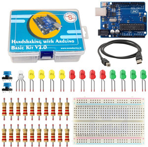 SunRobotics Handshaking with Arduino Basic Kit for Arduino Beginners Kit V2.0 Electronic ...