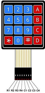 AUTO BOTIX 4x4 Matrix Keypad Membrane Switch Arduino Arm And Other MCU
