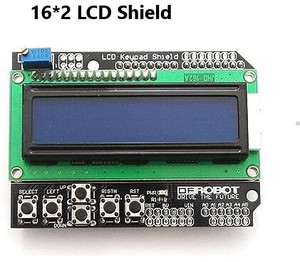 AUTO BOTIX 16x2 LCD+Keypad Shield with 6 Momentary Push Buttons for Arduino UNO & MEGA ...