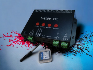 Riptu T8000 TTL LED Controller: Pixel Light Control for WS2811/WS2812/1903 LEDs Micro Controller ...