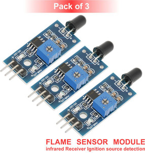 Scienticy Flame Sensor module infrared Receiver Ignition source detection (Pack of 3) Electronic ...