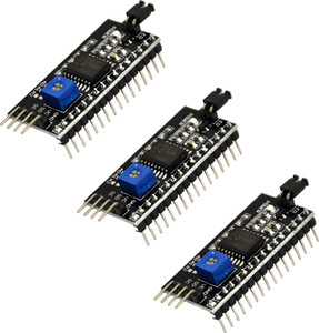 R&D IIC/I2C Serial Interface Adapter Module For 16x2 LCD Display pack of 3 Electronic Components ...