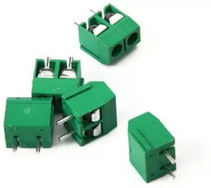 uneeds 2-Pin PCB Mount Terminal Block 5.08mm Pitch/ PB2 connector pack of 5 Electronic ...
