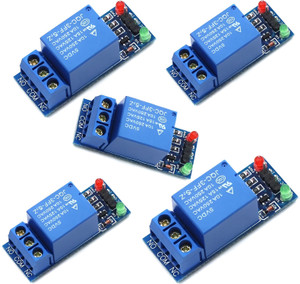 R&D 5 Pcs 1 Channel 5V 10A Relay Control Board Module with Optocoupler Electronic Components ...