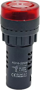 DECENT AIR SYSTEM AD16-22SM Buzzer Alarm LED Accident Signal Indicator 220V Red Flash Light ...