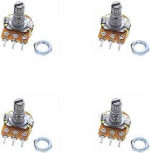 Flyrobo (4 Pcs) Pro3D WH148 5K Ohm 3Pin 15mm Shaft Single Potentiometer Electronic Components ...
