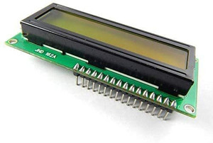 MAG BEE 16x2 LCD display pre soldered male header 16 pin Green color LCD display Electronic ...