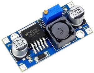 DHRUV-PRO LM2596 4.2V to 40V Adjustable Step Down DC-DC Buck Module Micro Controller Board ...