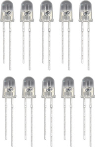 Electronic Spices 5mm Basic Yellow LEDs round shape pack of 100 (Yellow in Clear) Electronic ...