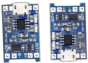 Maxwell Pack of 2 TP4056 Micro USB Lithium Battery Charging Converter Charging Board Electronic ...