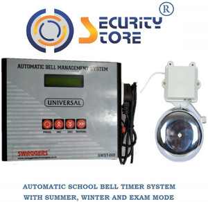 Security Store Automatic School Bell Timer System with 4 Inch Gong Bell ...