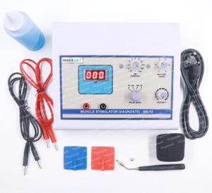 Physiowell Muscle Stimulator DIGNOSTIC Physiotherapy Machine MS-10 Galvanic Faradic ...