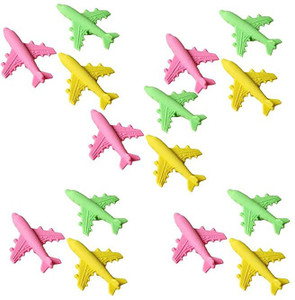 Flipkart.com | PMW Flight Shaped Eraser - Pack Of 15 Non-Toxic Eraser
