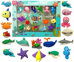 Flipkart.com | SR Toys Ocean Creatures Erasers for Kids - School ...