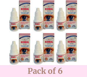 KOMAL PHARMACEUTICALS KOMAL AYURVEDIC EYE DROP (PACK OF 6) Eye Drops Price in India - Buy KOMAL ...