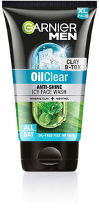 Garnier Men Oil Clear Deep Cleansing, with Mineral Clay and Menthol Face Wash - Price in India ...
