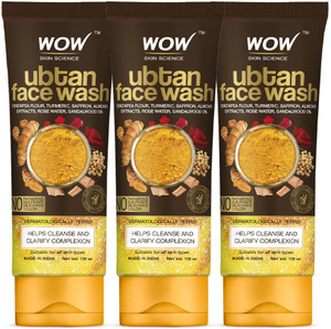 WOW SKIN SCIENCE Ubtan Pack of 3 Face Wash - Price in India, Buy WOW SKIN SCIENCE Ubtan Pack of ...