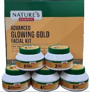 Nature's Essence Glowing Gold Facial Kit (200gms*5) - Price in India, Buy Nature's Essence ...