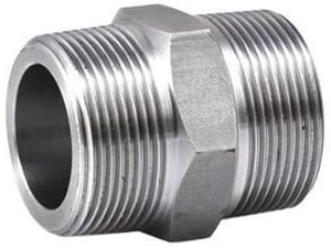 Implemental 1/2 Inch to 1/2 Inch Male Threaded GI Screwed Hex Nipple | Pipe Quick Connector ...