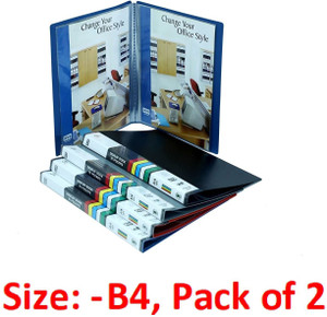 Flipkart.com | SVS PP B4 Display Presentation Book File Folder with 20 Pockets Plastic File Pack ...
