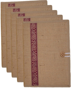Flipkart.com | kargha India Jute Velcro Portable File Folder for ...