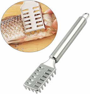 DN BROTHERS Fish Scale Remover Fish Scales Scraper with 304 Stainless Steel Sawtooth Fish Scaler ...