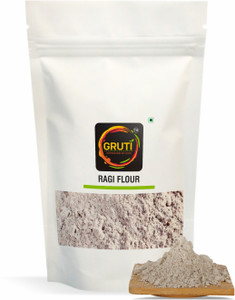 GRUTI Organic Ragi Flour - 500 gm, Ragi Atta, Finger Mille Rich In Calcium & Protein Price in ...
