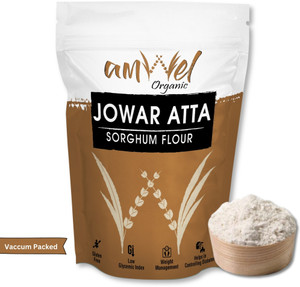 Amwel Organic Jowar Atta | Sorghum Millet Flour | 450g x 4pc | Gluten Free Low GI Price in India ...