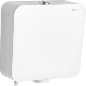 CERA Compass Twin flush cistern | Length:380 mm, Width: 140 mm, Height: 355 mm | Single Flush ...