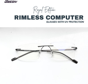 GLASSIV Rimless Rectangle Frame Price in India - Buy GLASSIV Rimless Rectangle Frame online at ...