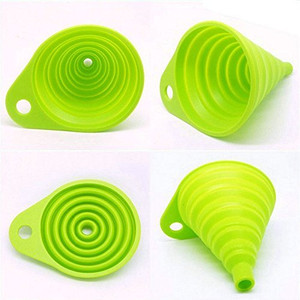 kayru Silicon Folding Funnel Kitchen Liquid Tool Collapsible Funnel Silicone Funnel Set Price in ...