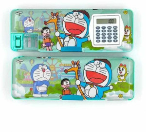Flipkart.com | YEF Multipurpose Magnetic Pencil Box with Calculator, Dual Sharpener(Doremon ...