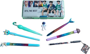 Flipkart.com | SunSneezers cute stationary BTS gift set fancy glitter ...