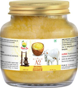 Dawn Lee Organic Desi Gir Cow Homemade Pure Clarified Butter Ney Tup Gheee A2 Bilona Ghee Glass ...
