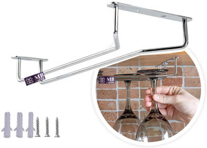 MBCARE Wine Glass Rack/Holder Upside Down Glass Hanging Organizer for Pubs/Kitchen/Bars ...