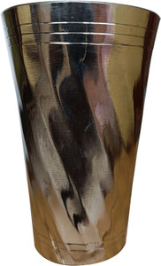 Craft World Pure Brass Glass 600 ml, (H-5 Inch) Heavy Brass Glass(590g) Glass Water/Juice Glass ...