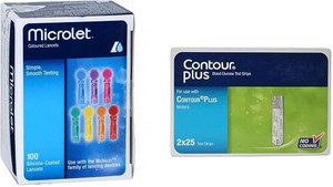 CONTOUR PLUS 100 ROUND Lancets 50 Glucometer Strips Price in India - Buy CONTOUR PLUS 100 ROUND ...
